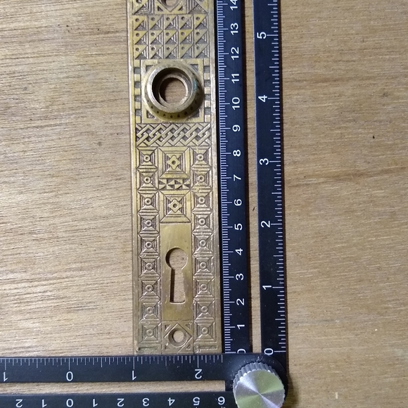 M W Co | Other | Stamped Brass Art Deco Mw Co Mortise Lock Set2582 ...